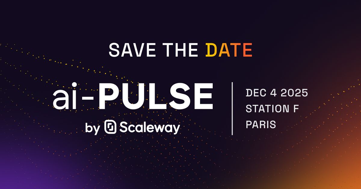 Become a partner of ai-PULSE 2025 | Scaleway